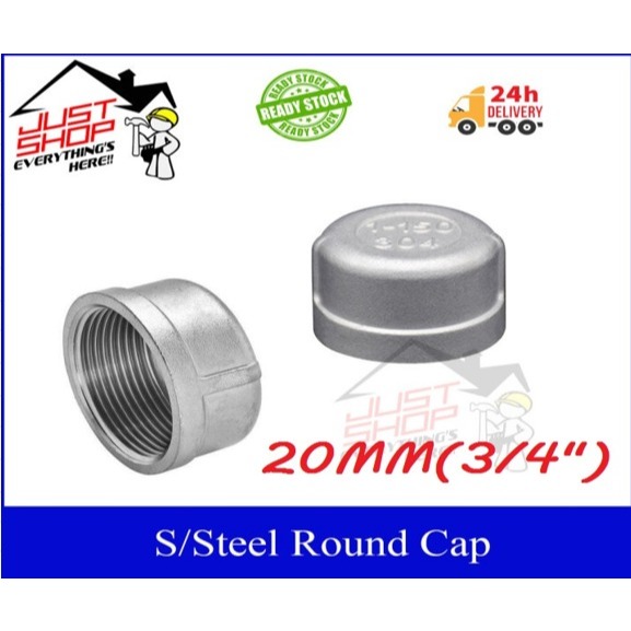 S/STEEL ROUND CAP 20MM(3/4") | Shopee Malaysia