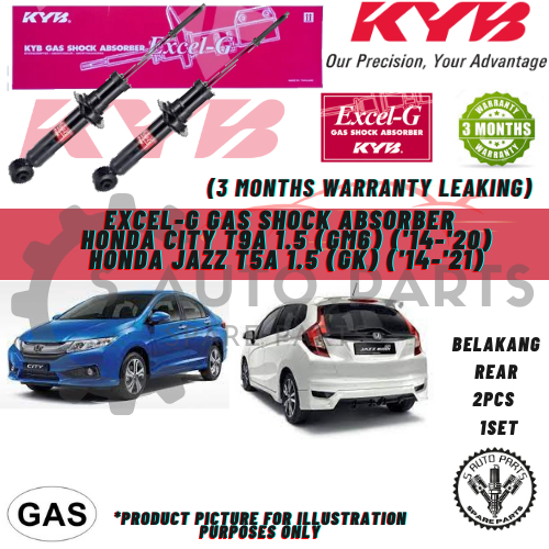HONDA CITY T9A / JAZZ T5A (REAR) 100% KAYABA (KYB) EXCEL-G GAS SHOCK ABSORBER | Shopee Malaysia