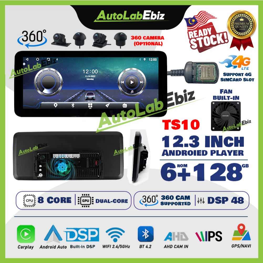 TS10 [6+64g] [8+256g] 12.3 inch 8core DSP 360 Cam Supported 4G Sim Card ...
