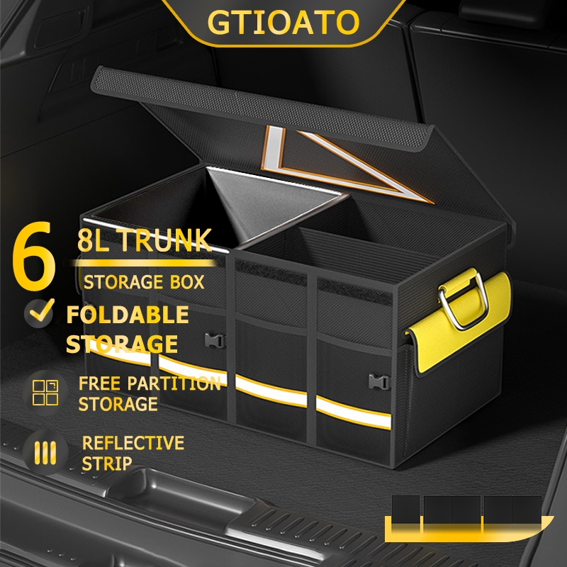 GTIOATO Car Boot Foldable Storage Box Multipurpose Collapsible Trunk ...