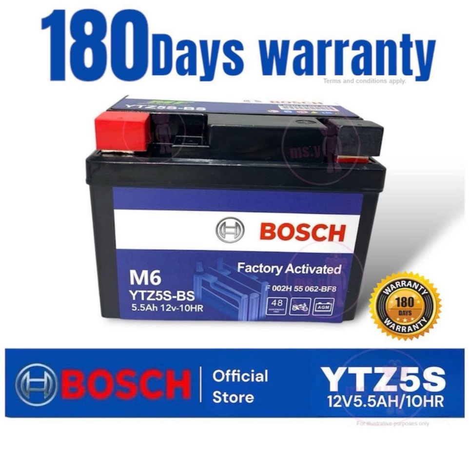 YMSMOTOR BOSCH YTZ5S YTZ5 GEL BATTERY LC135 V2 V3 V4 V6 V7 SRL115 ...