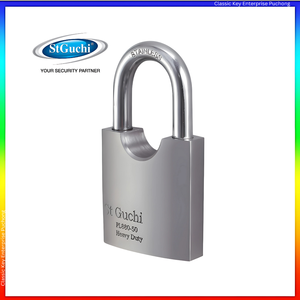 St guchi Padlock Model SGPL-880 Heavy Duty Body Size 50mm | Shopee Malaysia