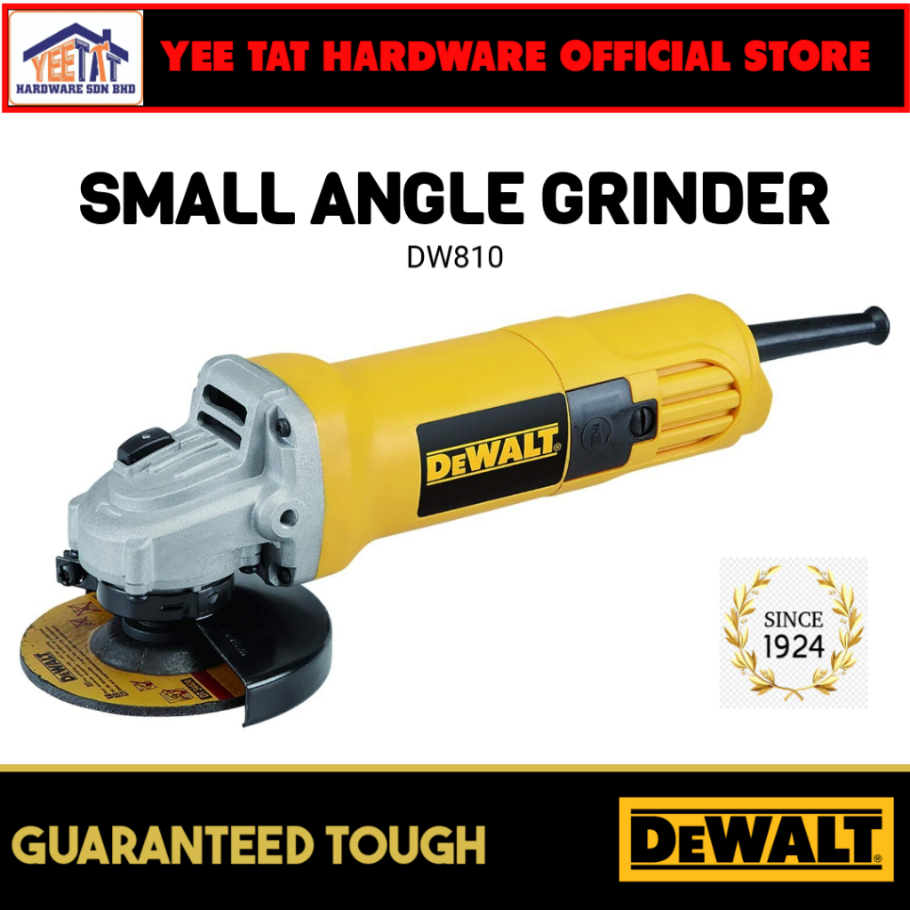 [ DEWALT ] DW810 Small Angle Grinder with Toggle Switch (4"/100mm ...