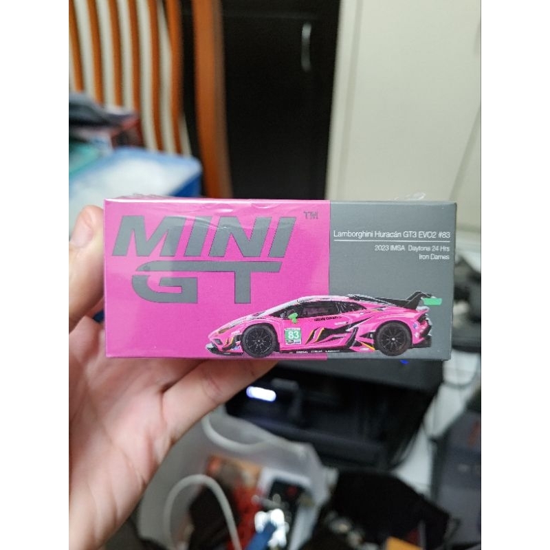 Mini GT Lamborghini Huracan GT3 EVO2 #83 2023 IMSA Daytona 24 Hrs Iron ...
