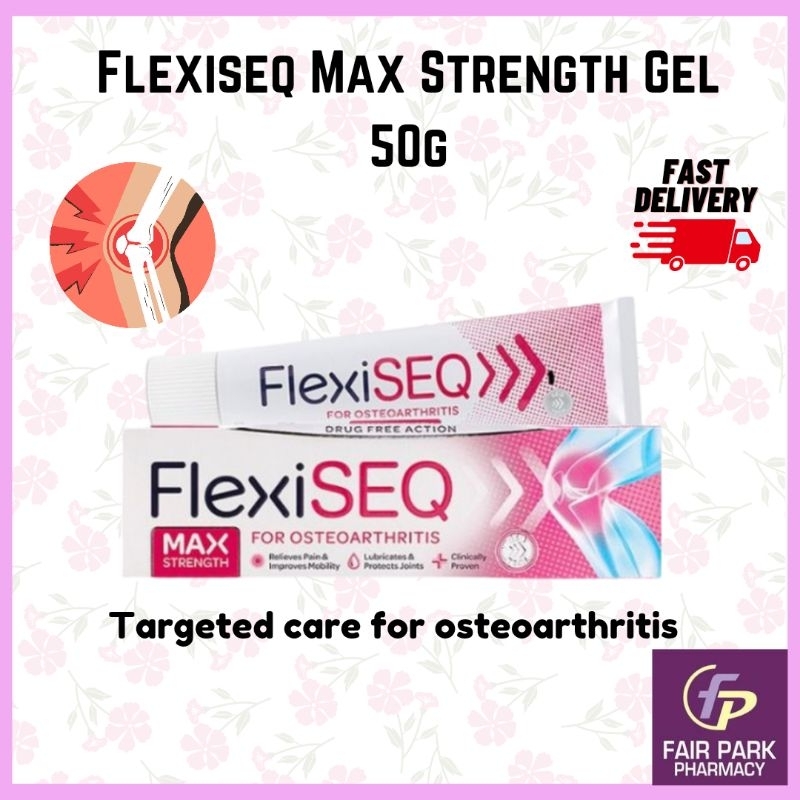 FPpharmacy FLEXISEQ Max Strength 50g. (Treatment Gel, Relieves Joint ...