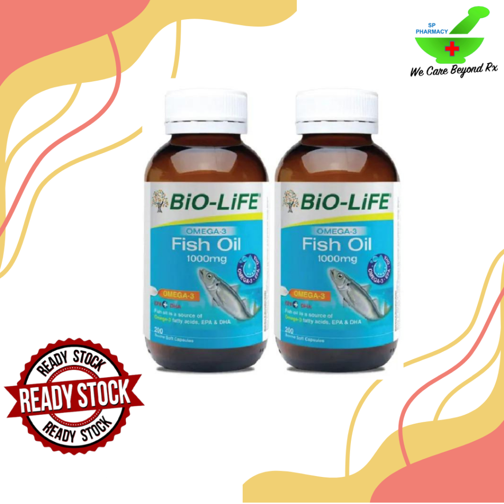 BIO-Life Fish Oil (1000mg x 200s x 2) ( EXP MAY 2026) | Shopee Malaysia