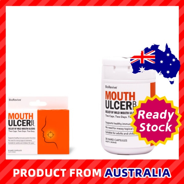 BioRevive Mouth Ulcer Relief Capsules – 8/30 Caps for Fast Healing ...