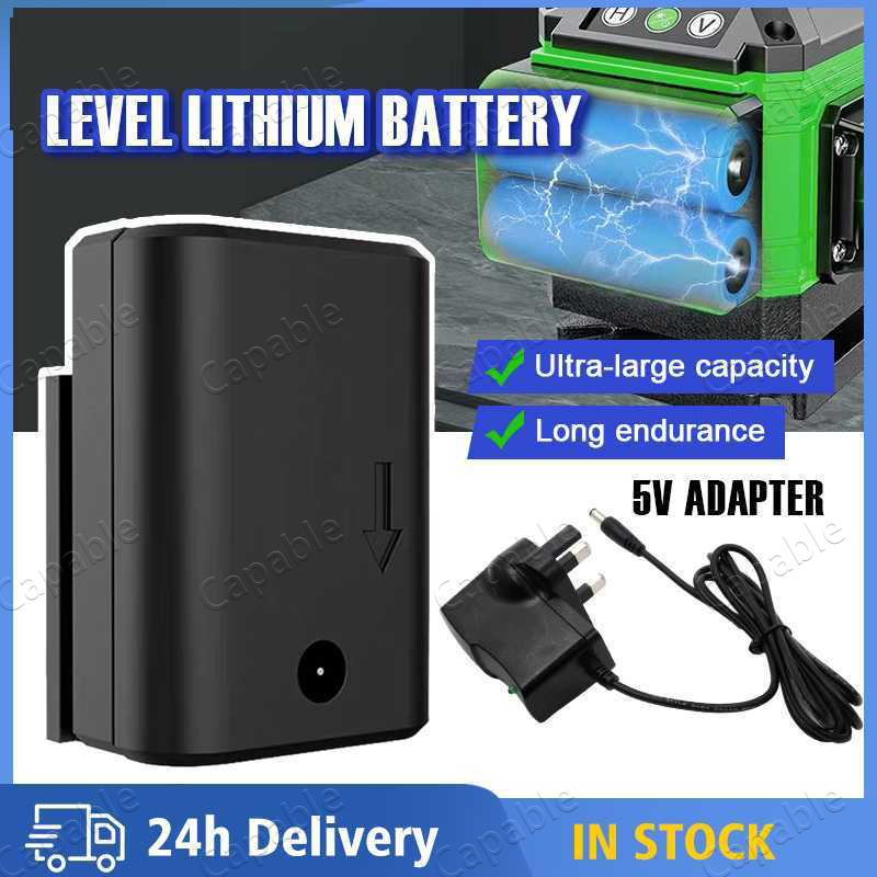 Rechargeable Level Laser Battery Adapter Pack for 12/16 3D Laser Level ...