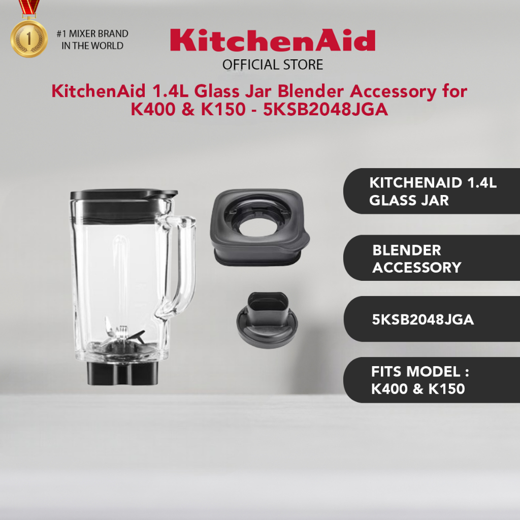 KitchenAid 1.4L Glass Jar Blender Accessory for K400 & K150 ...