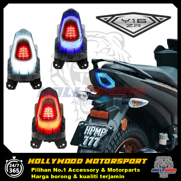 LC135 V8 / Y16 LED TAIL LAMP WITH TURN SIGNAL INDICATOR BLUE RED WHITE ...
