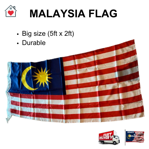 Malaysia Flag Jalur Gemilang MALAYSIA Bendera Malaysia Big size Saiz ...