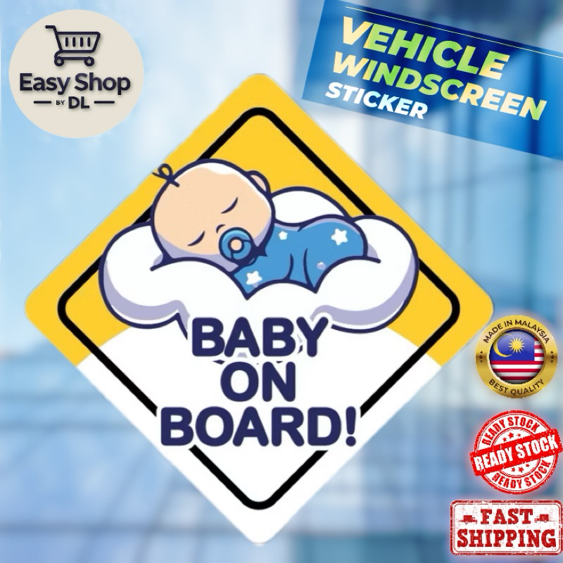 Baby on Board Car Sticker Baby Car Sticker Safety Kids Child in Car ...