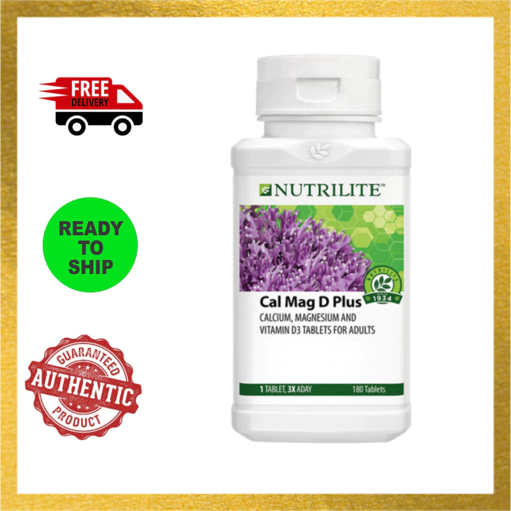 Amway Nutrilite Cal Mag D Plus - 180 tab Calcium | Shopee Malaysia