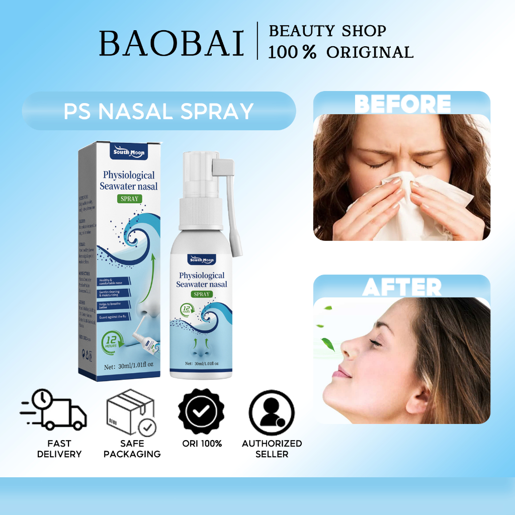 Physiological Seawater Nasal Spray Rhinitis Nasal Congestion Resdung ...