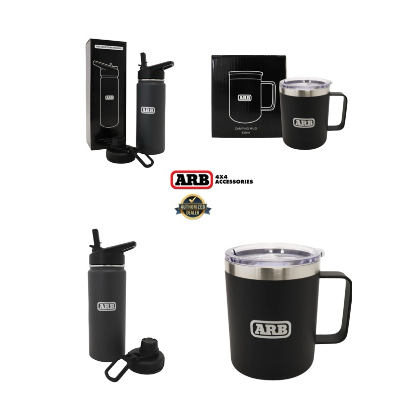 Genuine 💯 ARB Australia Double Wall Drink Water Bottle & Camping Mug ...