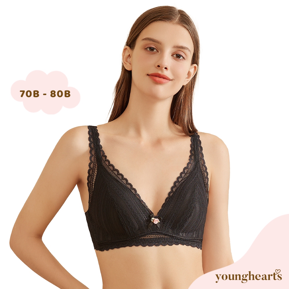 Young Hearts Ethereal Beauty Wireless Triangle Lace Bra Y23-20270 | Shopee Malaysia