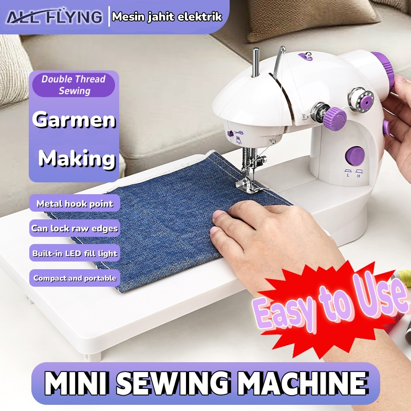 【ALL FLYING】Mini Sewing Machine 202 Portable Mesin jahitan Electric ...