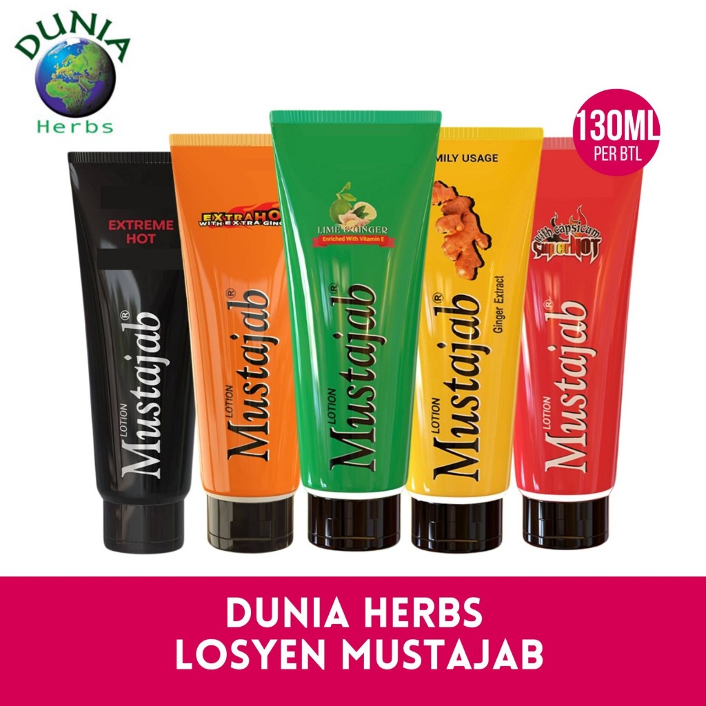 DUNIA HERBS LOSYEN MUSTAJAB LOTION 130ml | GINGER LOTION LOSYEN HALIA ...
