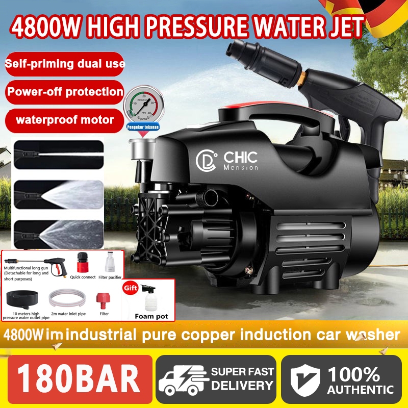 4800W Water Jet High Pressure Cleaner High Pressure Portable Water Jet ...