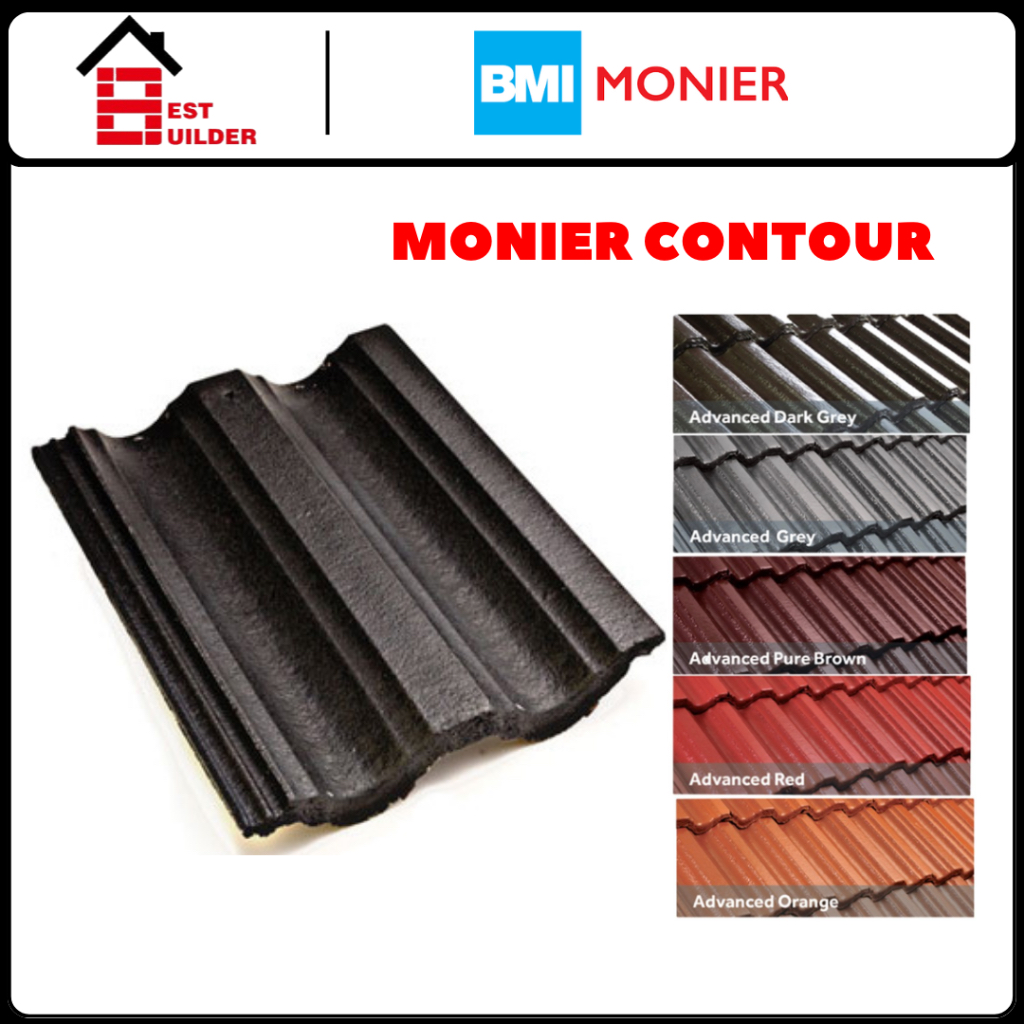 MONIER Advanced Contour Tropical Roof Tiles Concrete Tiles Atap Konkrit ...
