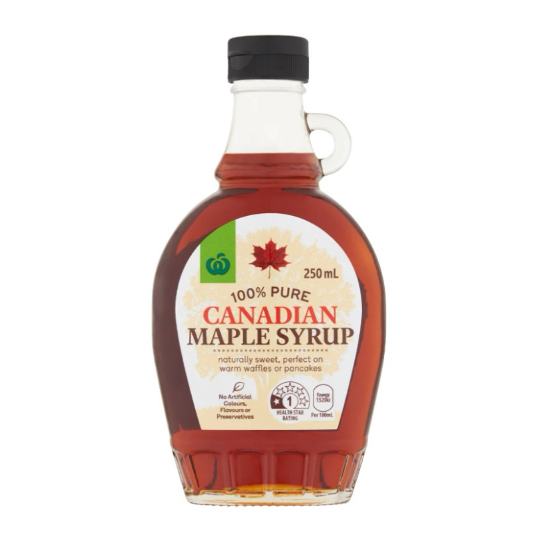 WOOLWORTHS 100% PURE CANADIAN MAPLE SYRUP 250ML | Shopee Malaysia