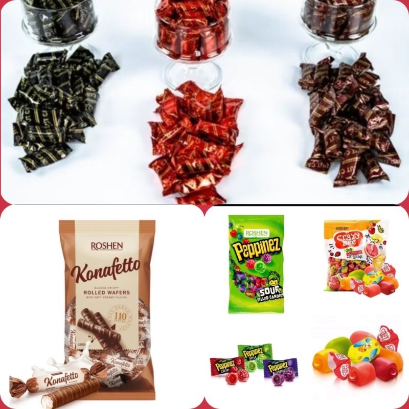 Mix Chocolate and Candy Roshen konafetto - Roshen Peppinezz candy ...