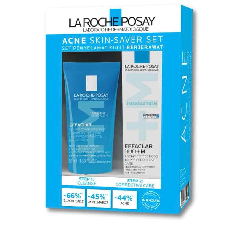 La Roche Posay Effaclar Acne Skin Saver SET (Cleansing Gel 50ML ...