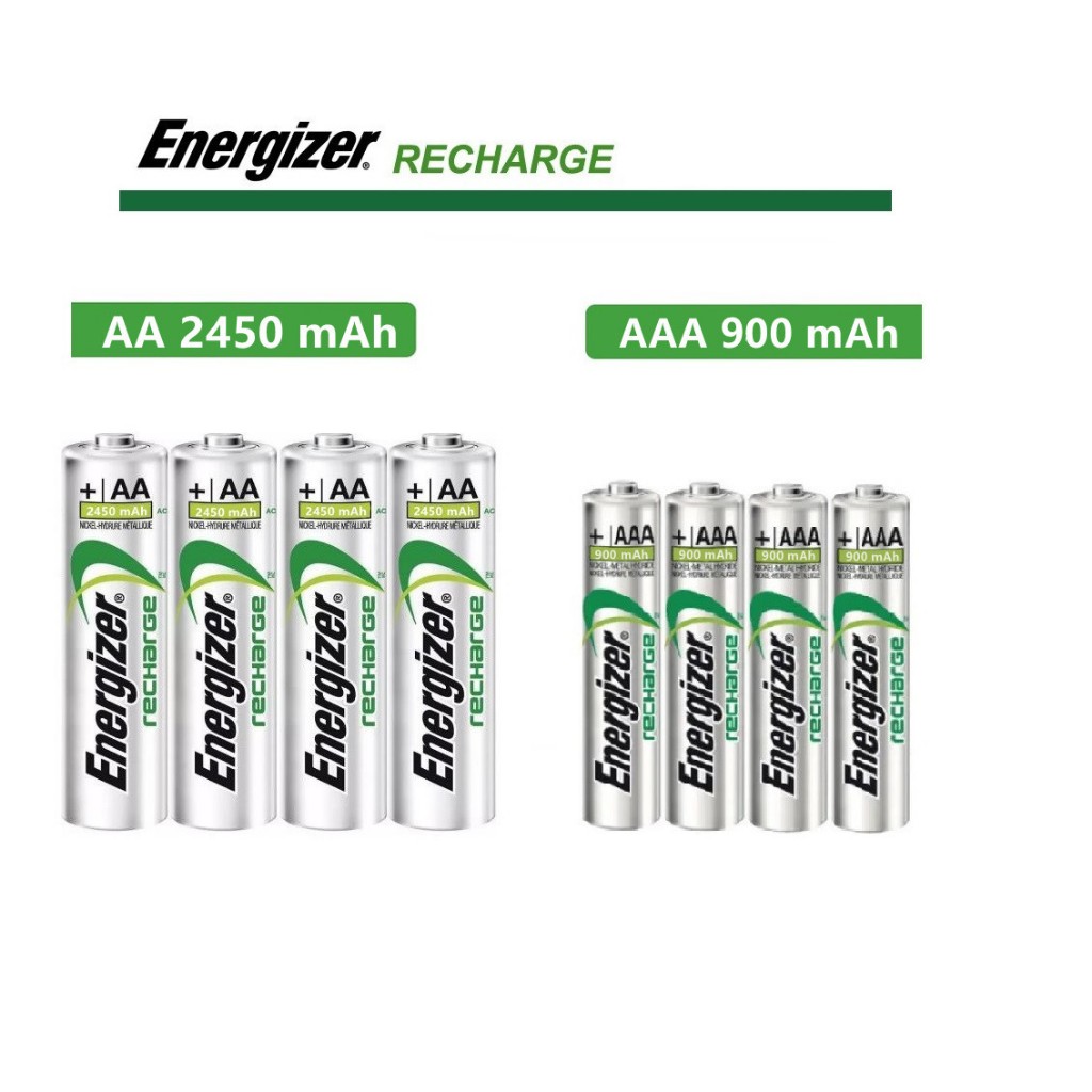 【READY STOCK】Energizer AA 2450mAh / AAA 900mAh Rechargeable Battery ...