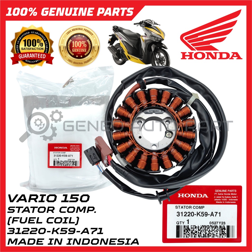 HONDA VARIO 150 VARIO150 STATOR COMP. FUEL COIL [31220-K59-A71] 100% ORIGINAL HONDA PART ...