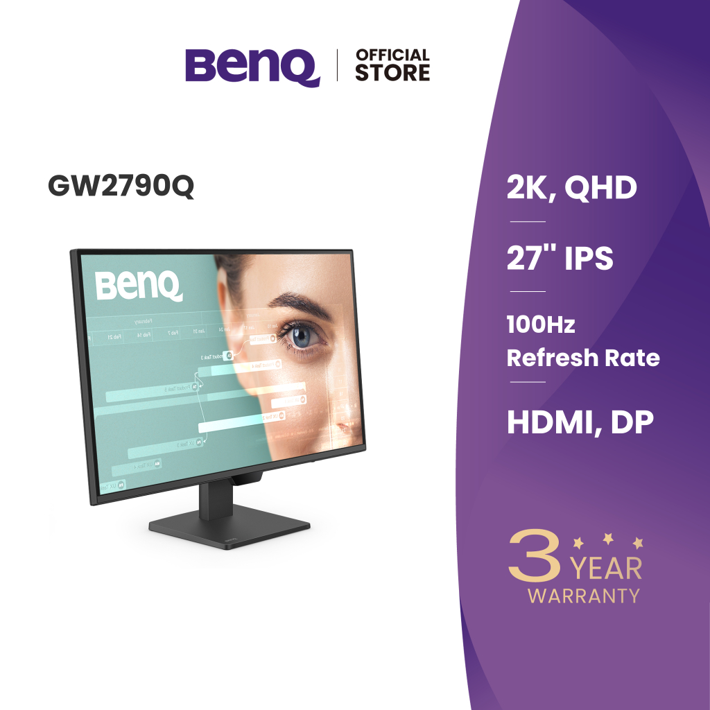 BenQ GW2790Q Home and Office Monitor (27"/IPS/100Hz/HDMI v2.0/Speaker ...