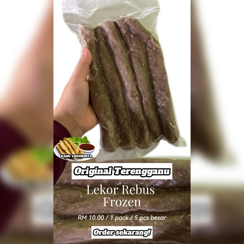 Keropok Lekor Rebus Asli Terengganu Vacuum Pack (Frozen Food) | Shopee ...