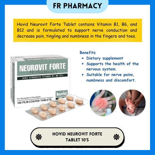 [PROMO] HOVID NEUROVIT FORTE VITAMIN B-COMPLEX TABLET 10'S(1 STRIP ...