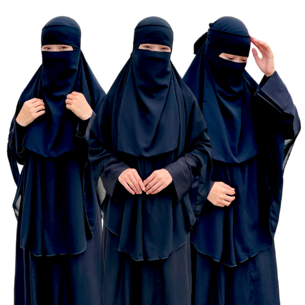 Niqab basic tiada jahitan bawah mata brand khazanah hijab& syanas ...
