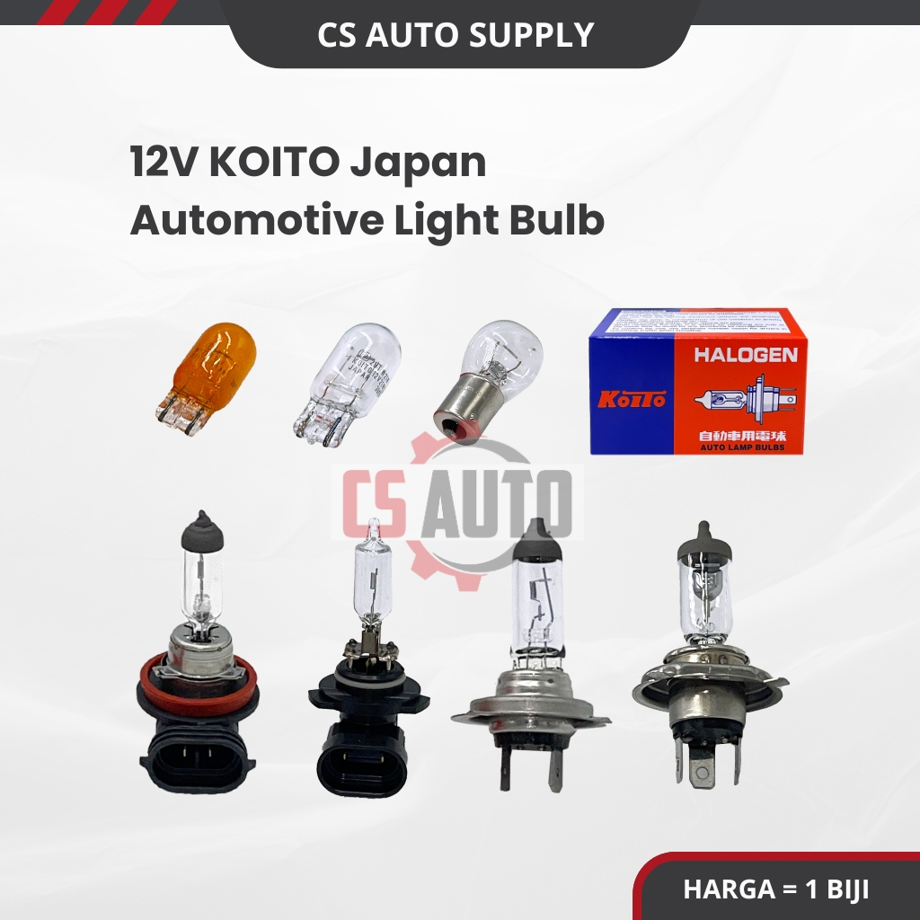 Koito Japan 12V 1156 1157 T10 T15 T20 W5W W21W WY21W W21/5W Halogen Bulb Car Motor Van ...