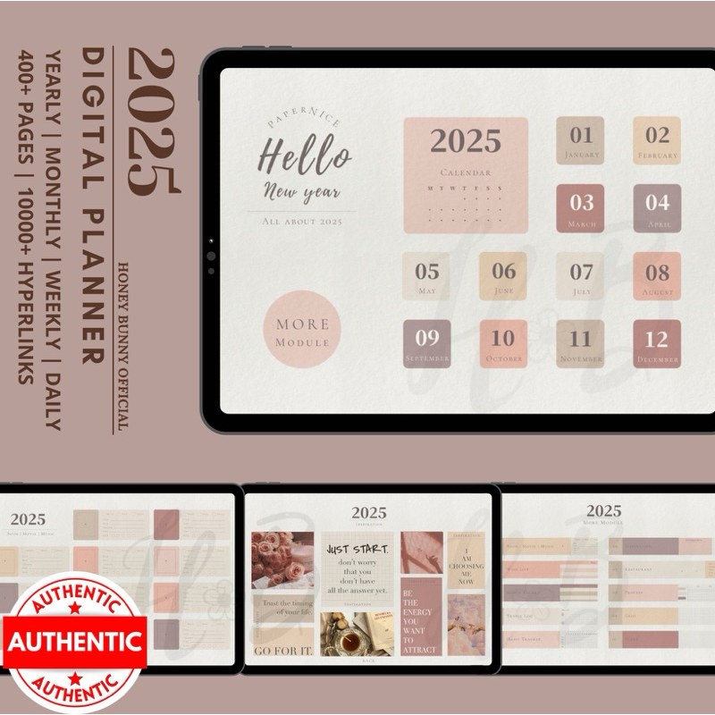 2026 Digital Planner Journal Yearly Monthly PDF GoodNotes / Notability ...