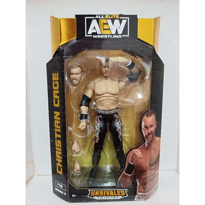 Jazwares AEW Unrivaled Series 9 Christian Cage Wrestling Action Figure ...