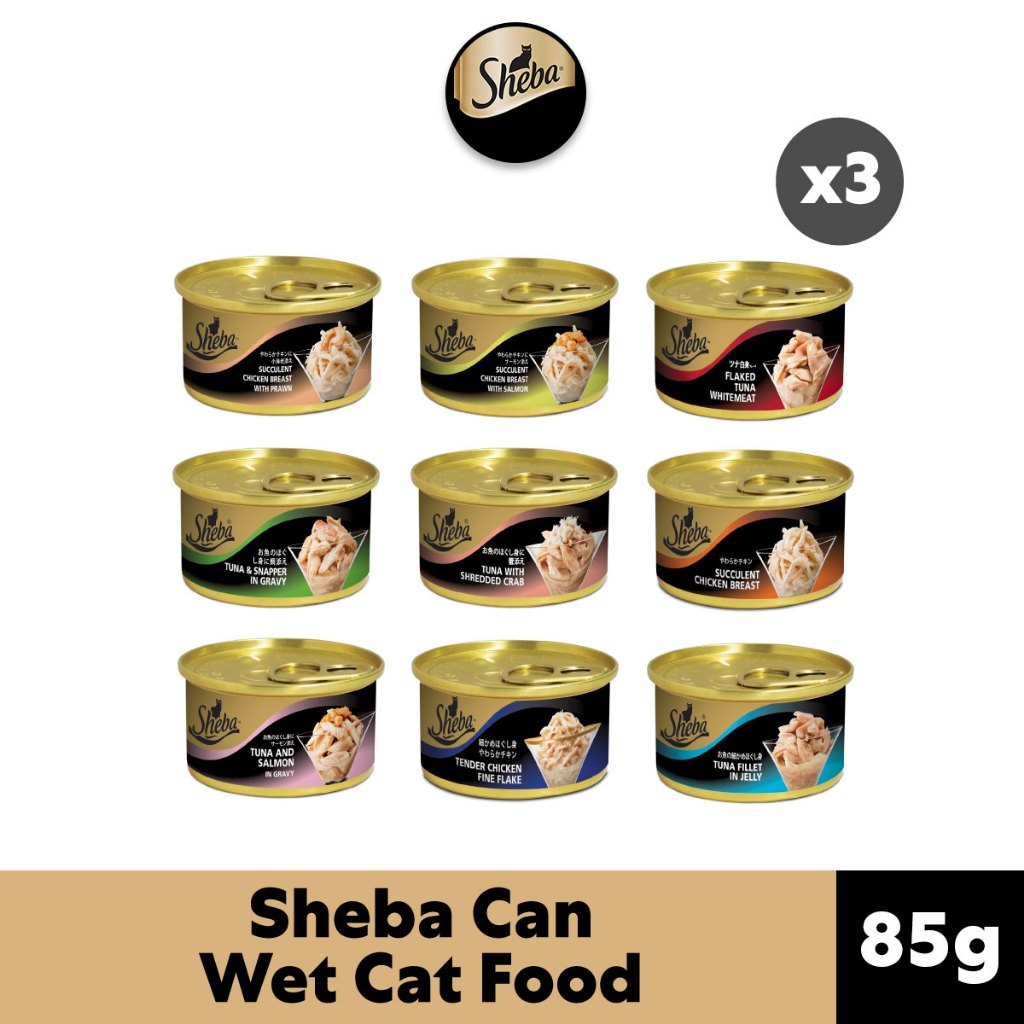 SHEBA Can Cat Wet Food 85g (3-Pack) | Shopee Malaysia
