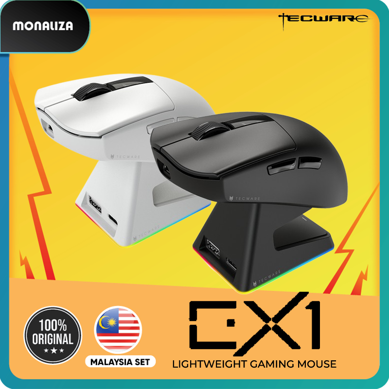 Tecware Wireless Gaming Mouse EX1 Light-Weight TRI-Mode With RGB ...