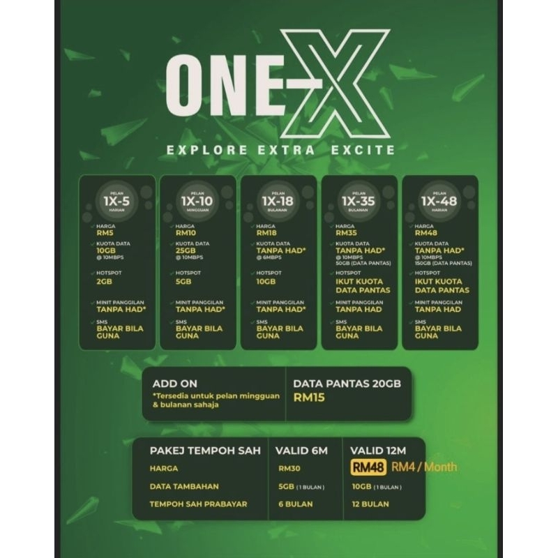 One xox prepaid Onexox Sim Kad ONE-X HIGH SPEED PREPAID MNP KEKAL ...