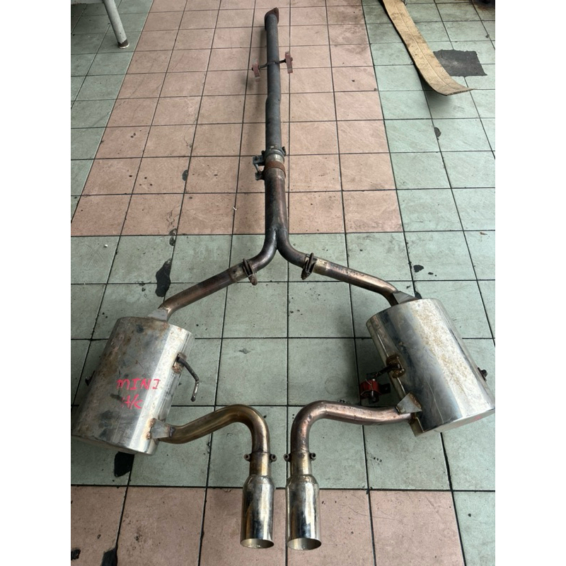 Japan sport exhaust muffler with lower piping mini cooper s r53 r52 ...
