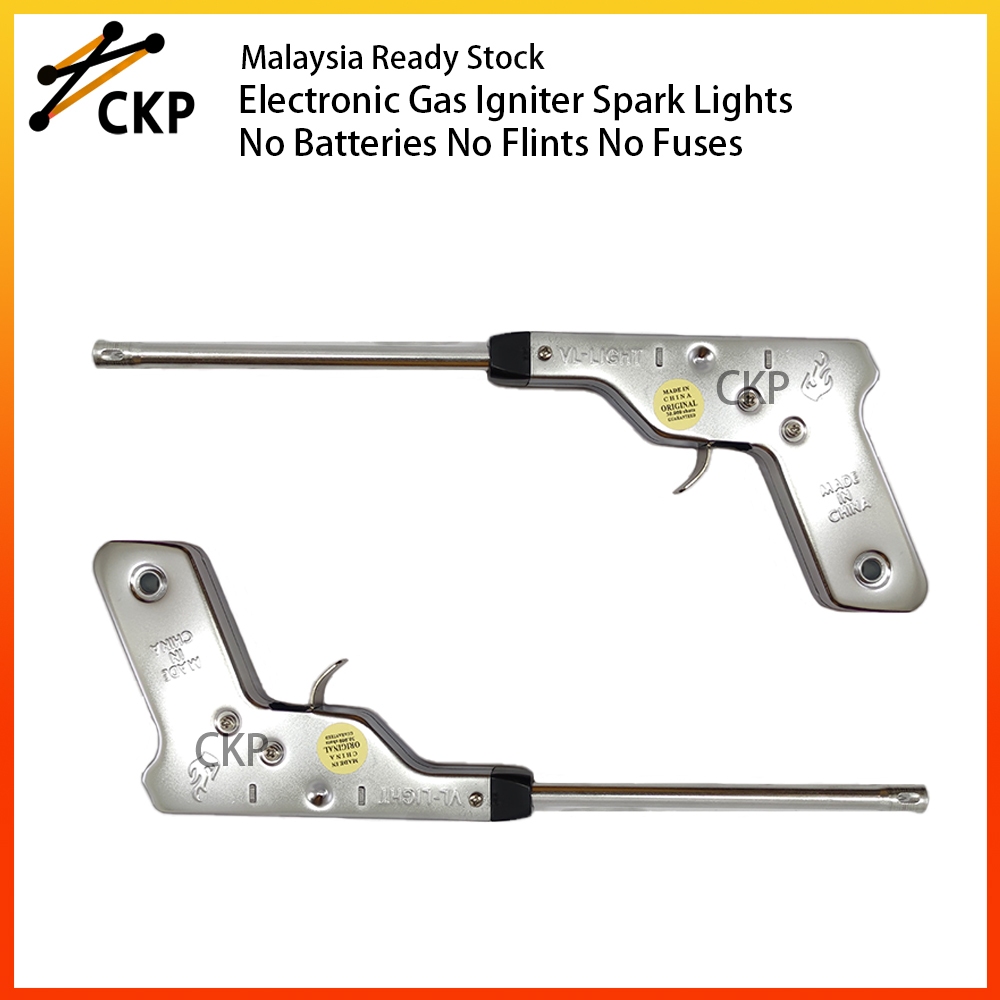 270mm Stove Iron Body Electronic Gas Igniter Spark Lights No Batteries ...