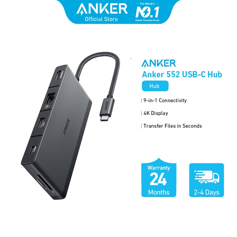 Anker 552 USB-C Hub (9-in-1, 4K HDMI) A8373 | Shopee Malaysia
