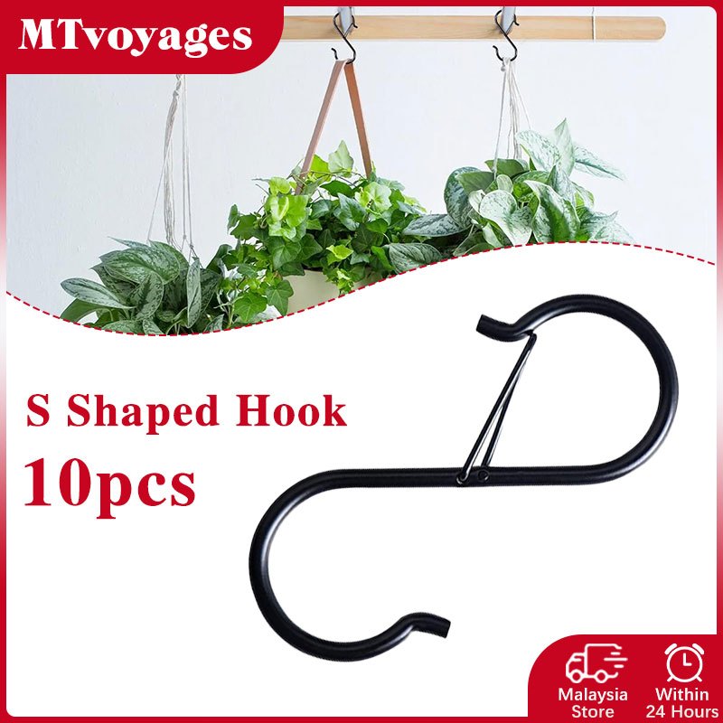 10Pcs S Shaped Hook with Windproof Buckle small s hook s hook heavy ...