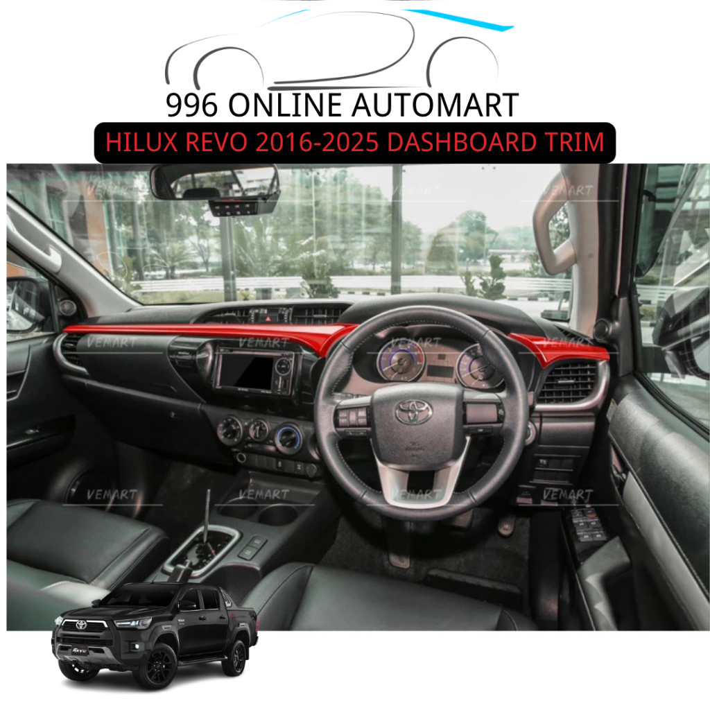 TOYOTA HILUX REVO ROCCO ROGUE TRD 2016-2025 INTERIOR DASHBOARD TRIM ...