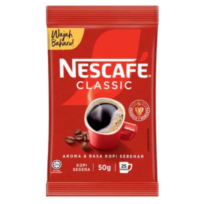 Nescafe Classic Instant Coffee 【50g/100g/200g/300g/500g】 | Shopee Malaysia