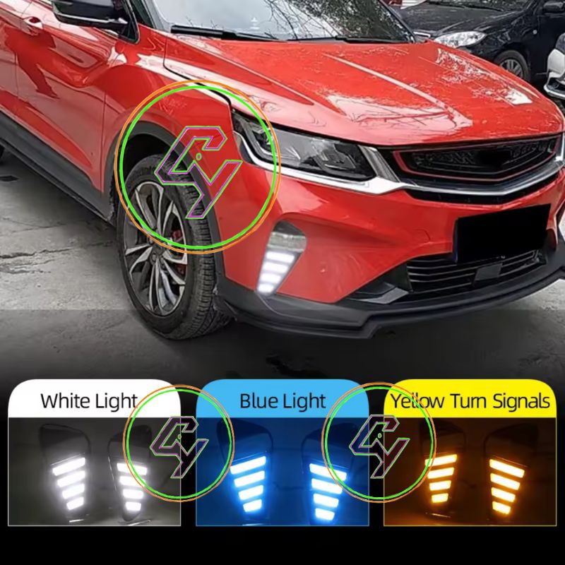 Proton X50 FRONT DAYLIGHT RUNNING LED FOGLAMP MUSTANG REFLECTOR SIGNAL ...