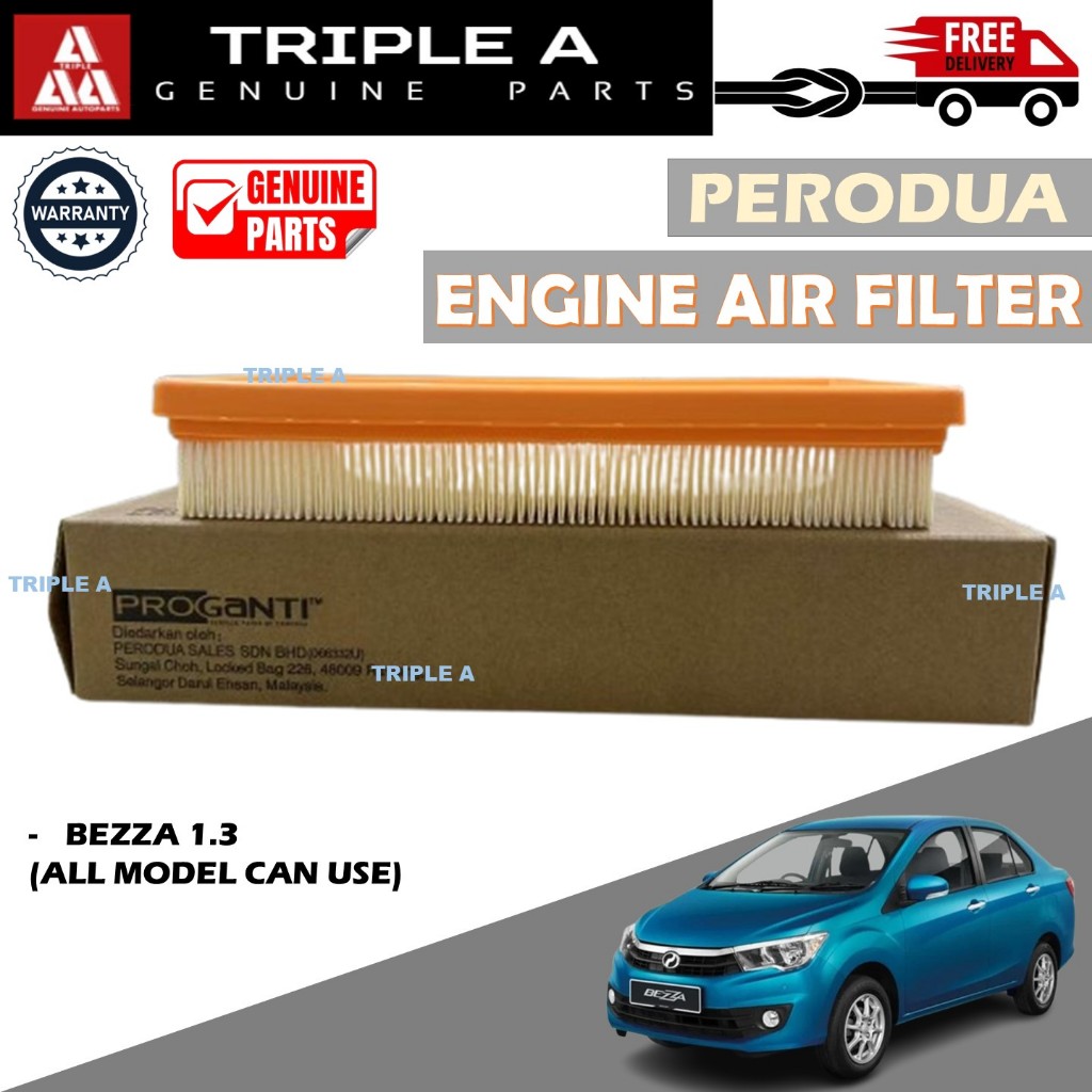 17801-63R02- ORIGINAL ENGINE AIR FILTER PERODUA BEZZA 1.3 (ALL MODEL ...