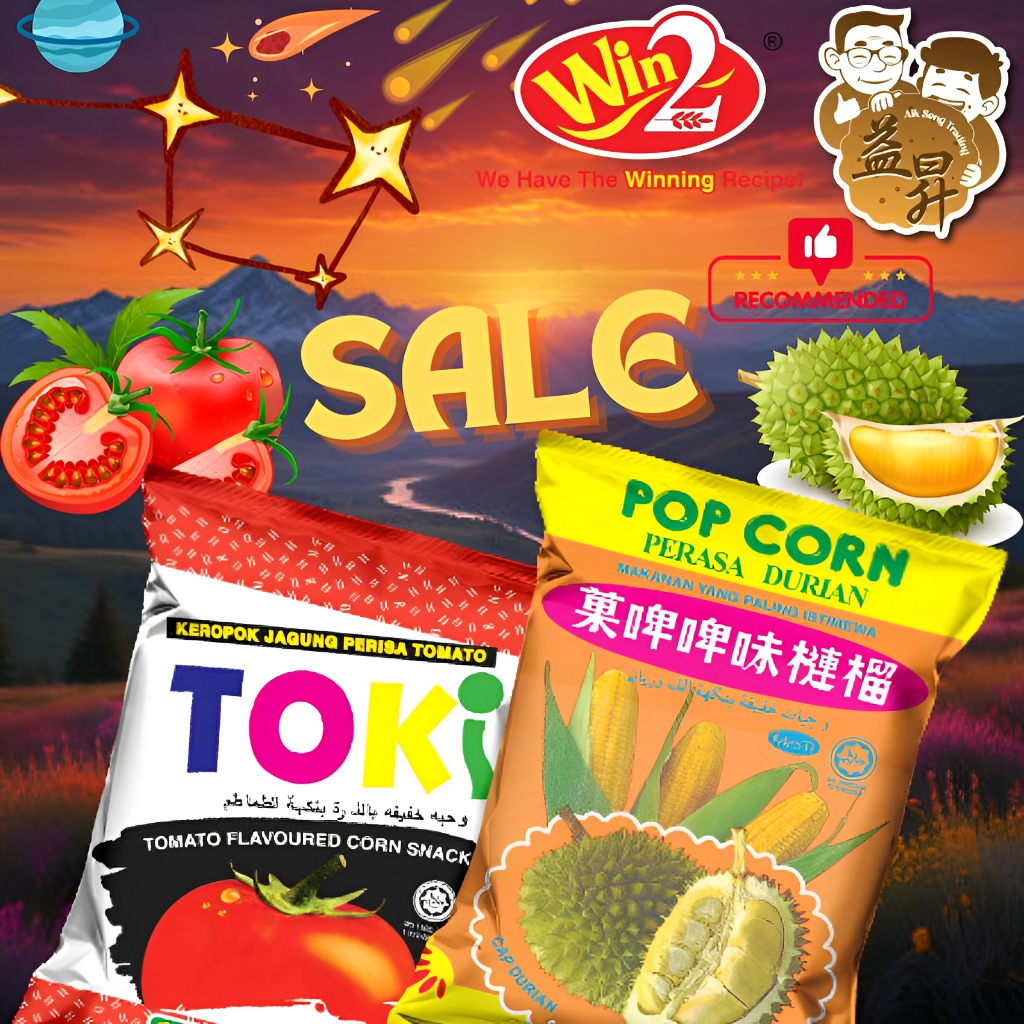30 packs x 12gm or 10 packs x 70gm/60gm - Win Win Pop Corn Durian ...