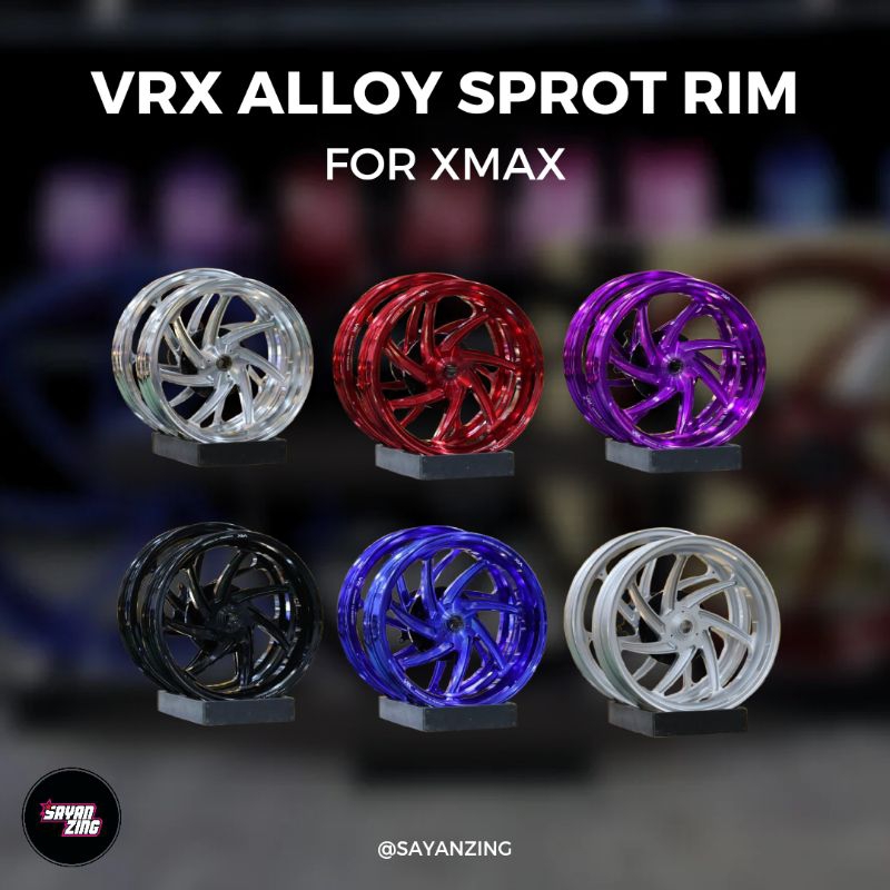 VRX CNC RIM FOR XMAX V1 V2 7 SPOKE | Shopee Malaysia