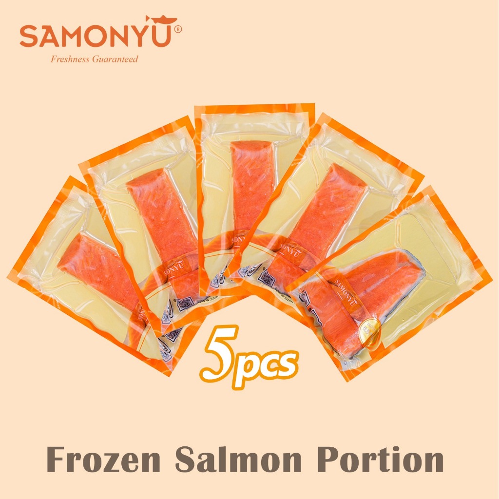SAMONYU ~ 三文鱼纯肉 Atlantic Salmon 5pc /set (900g-1kg) | Shopee Malaysia